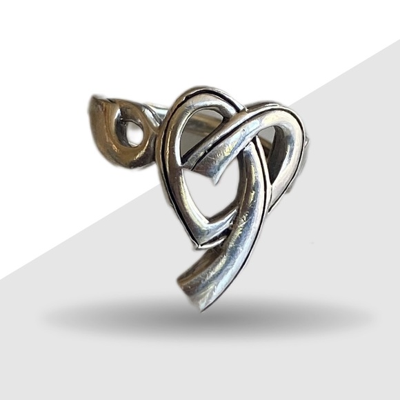 925 Sterling Silver | Jewelry | Sterling Silver Heart Knot Ring Size 7 ...